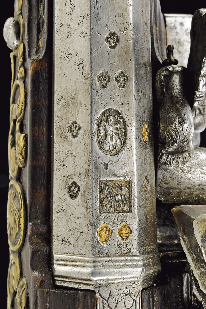 A fine snaphaunce lock pistol by master "Ferretti a Filigare" Mid 18th ...