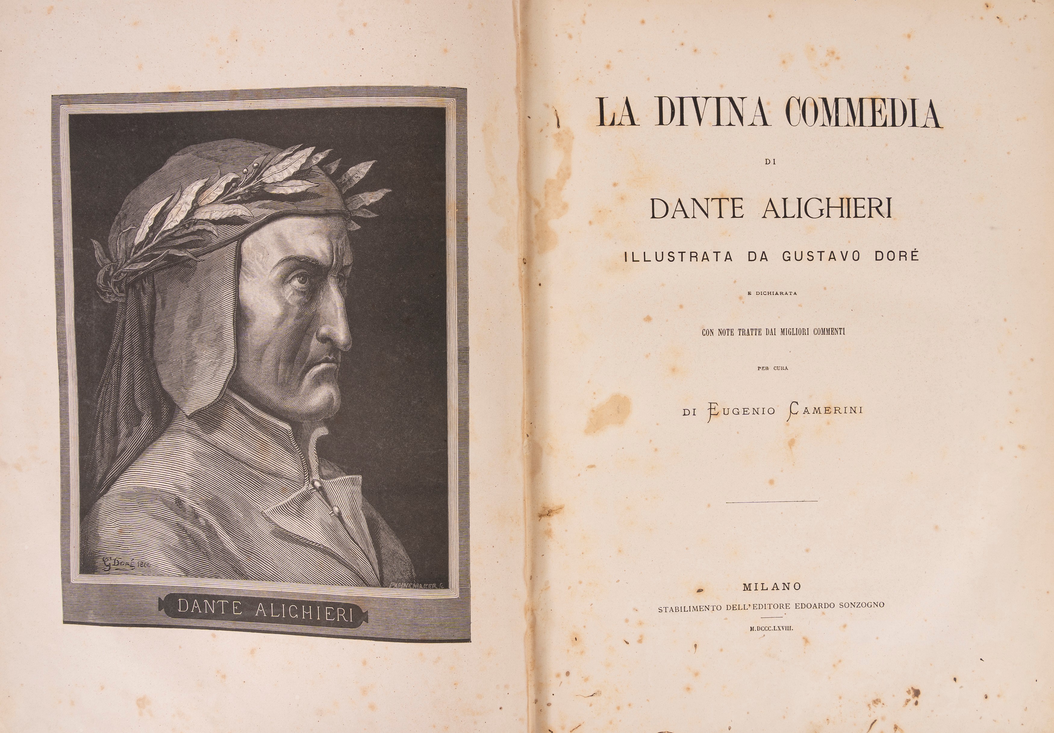 Alighieri, Dante - Divina Commedia 1868 | IN CARTA – Speciale Natale ...