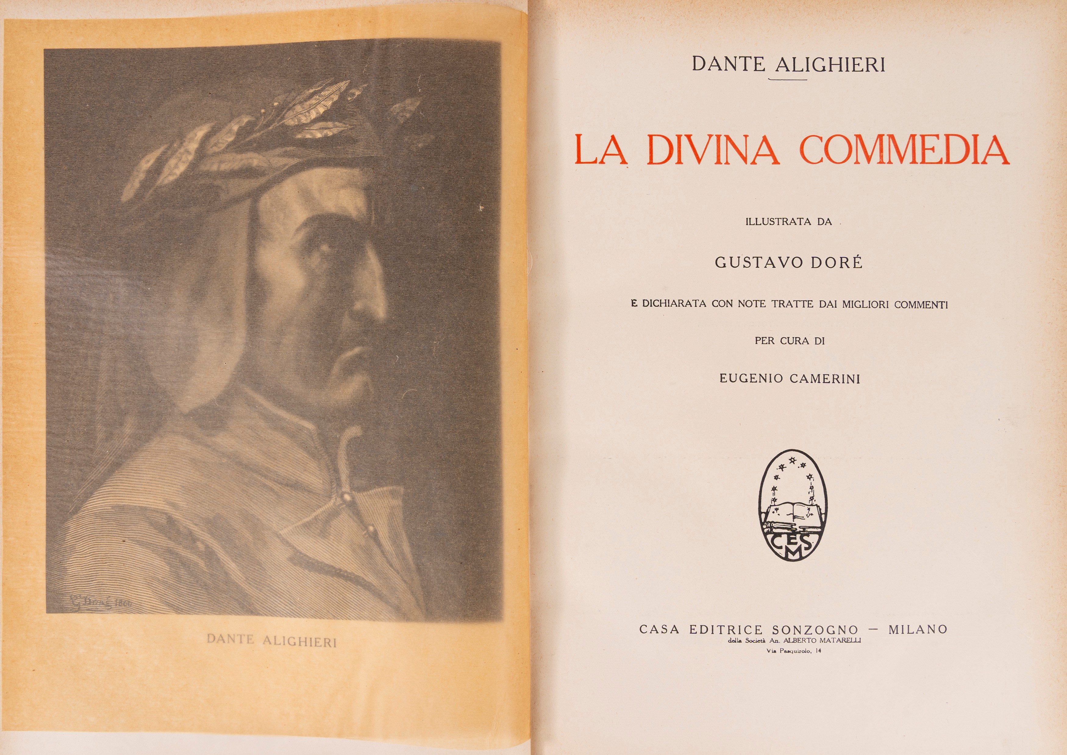 Alighieri, Dante - La Divina Commedia illustrata da Gustavo Doré 1927 ...