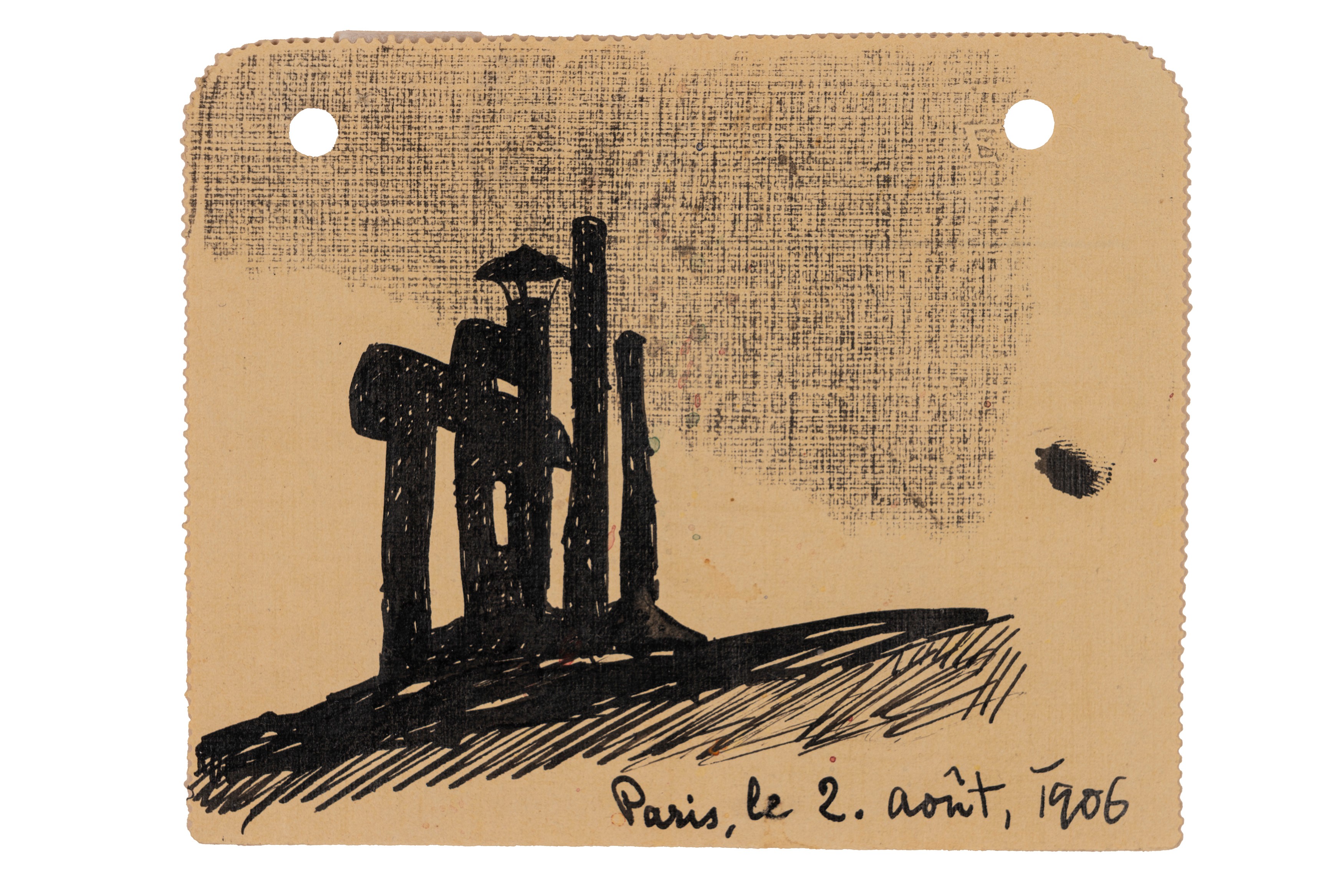 Lyonel Feininger - Paris (Chimney Pots at Night) 1906 | Modern and ...