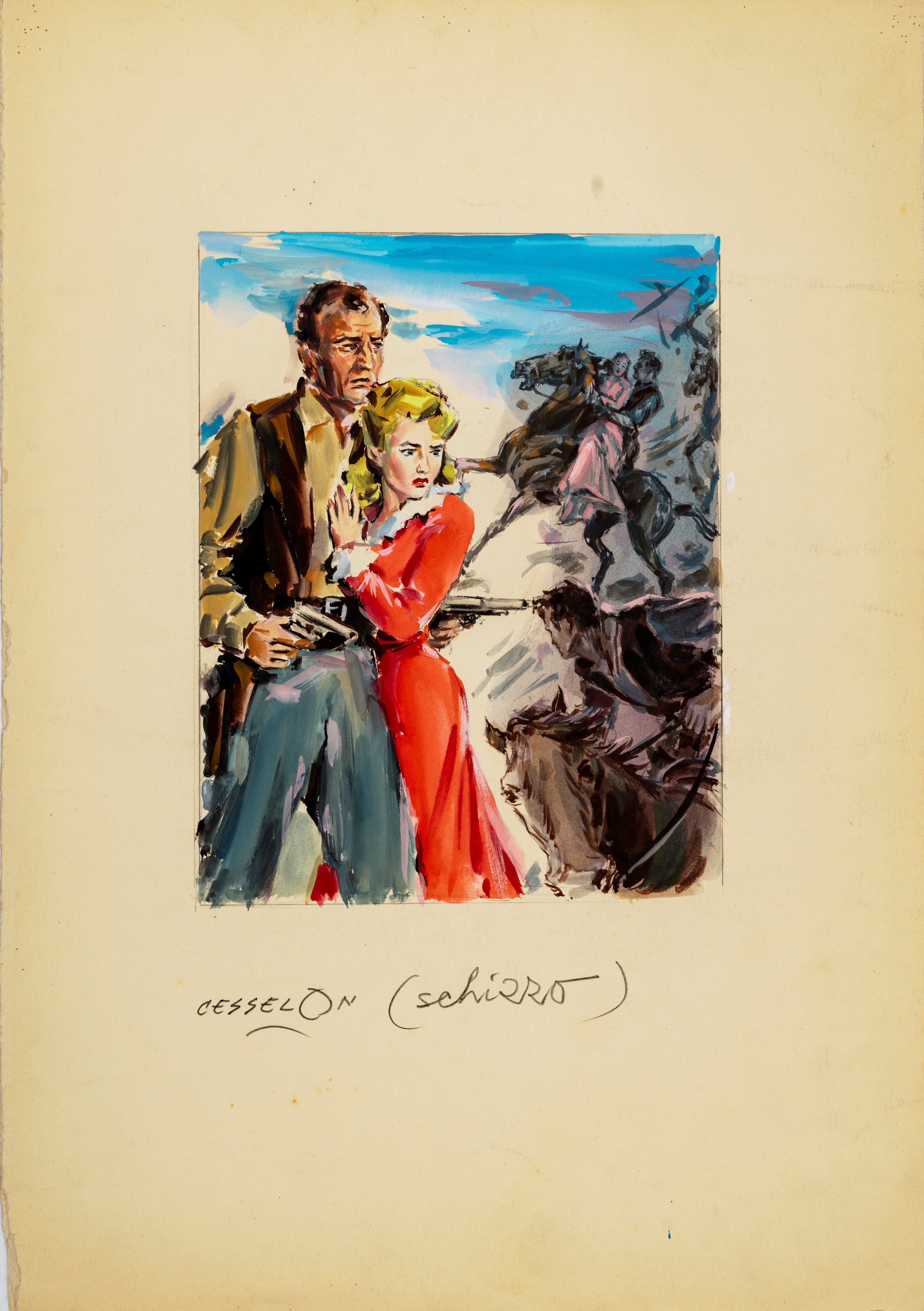 Angelo Cesselon - Dakota 1945 | Movie Poster Artworks | Finarte, casa d ...