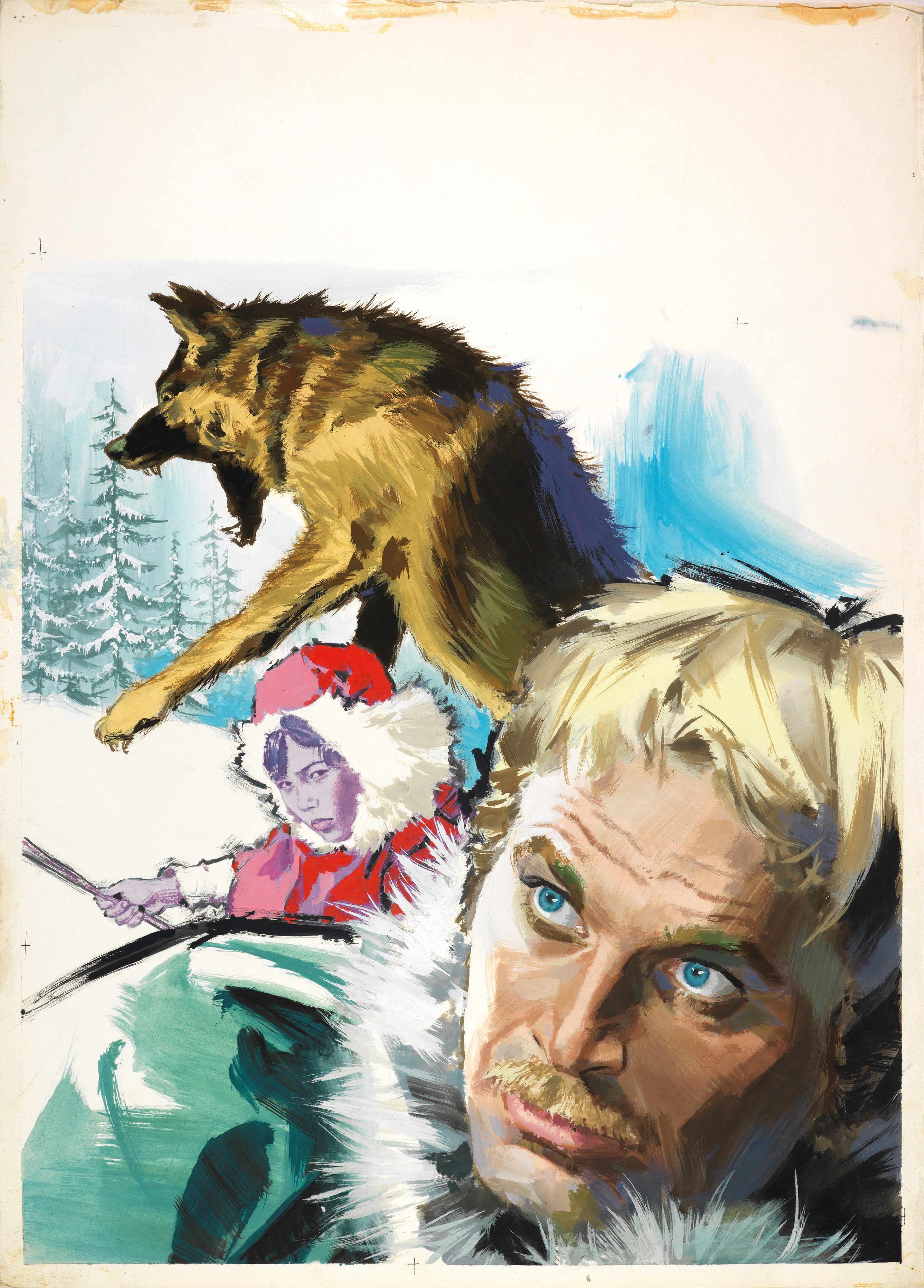 Angelo Cesselon - White Fang 1973 | Movie Poster Artworks | Finarte ...