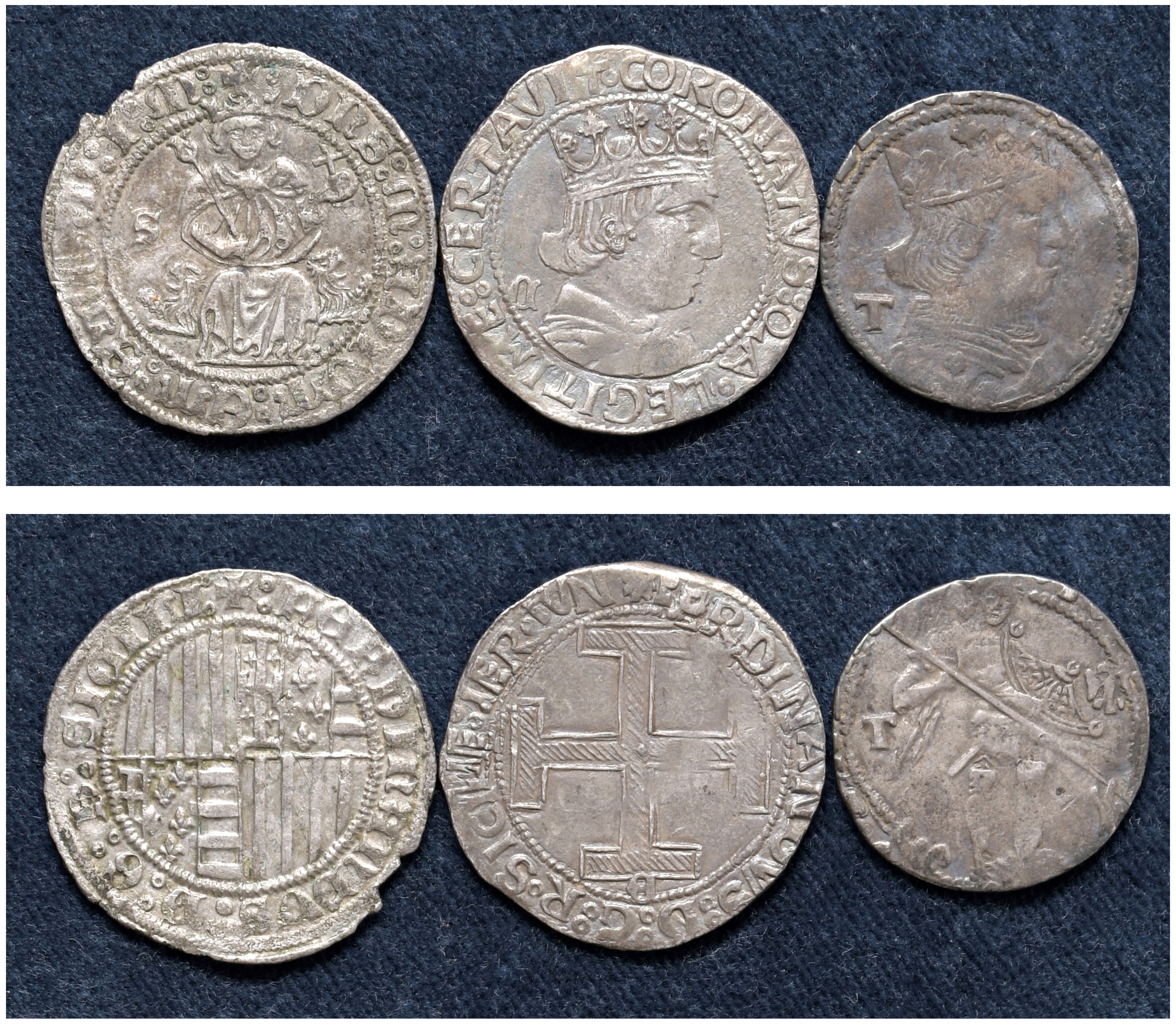 Regno di Napoli - FERDINAND I OF ARAGON (1458 - 1494) – Lot of three ...