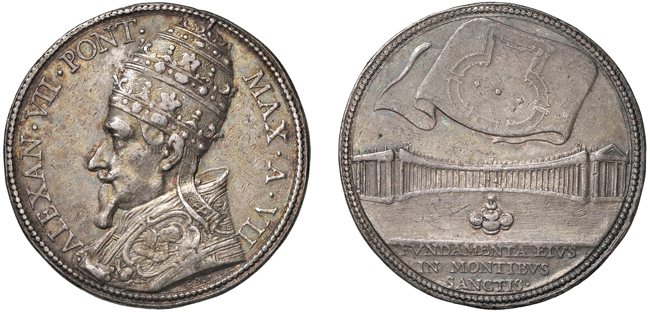 Stato Pontificio - ALEXANDER VII, Fabio Chigi (1655 - 1667) - Medal ...