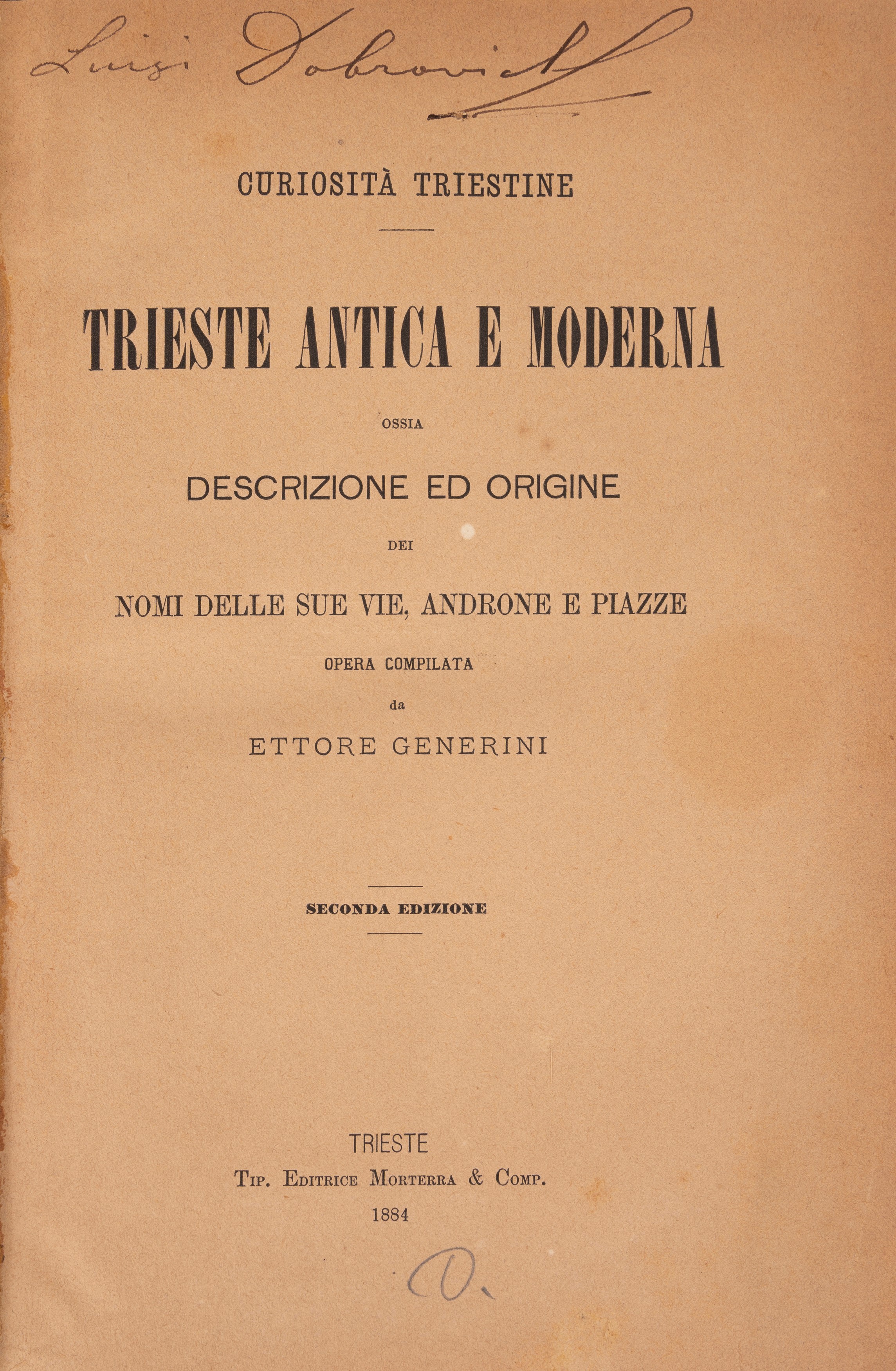 Ettore Generini - Ancient and modern Trieste 1884 | Easy Collecting ...