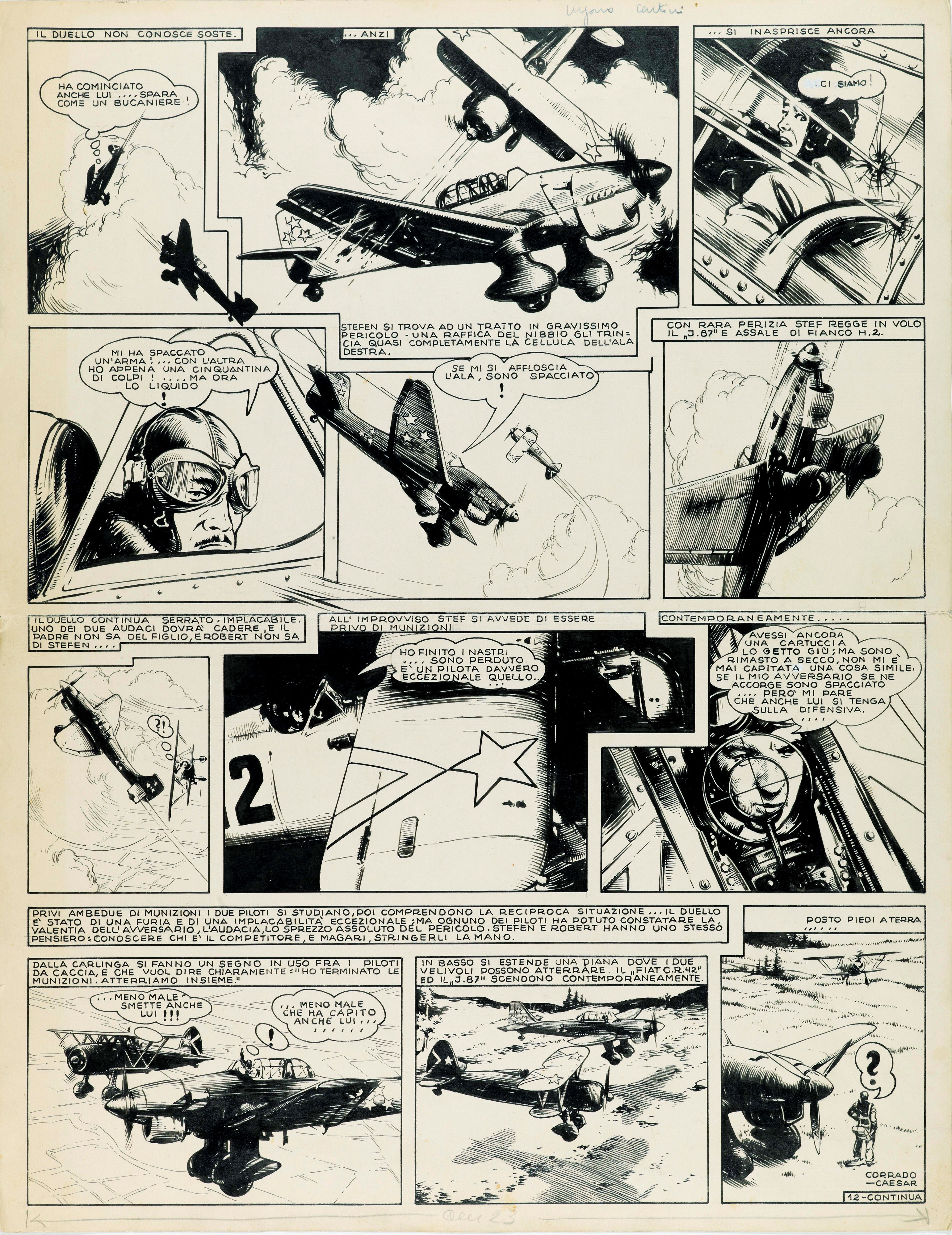 Kurt Caesar - Duello nei cieli 1959 | I Maestri del Fumetto | Finarte ...