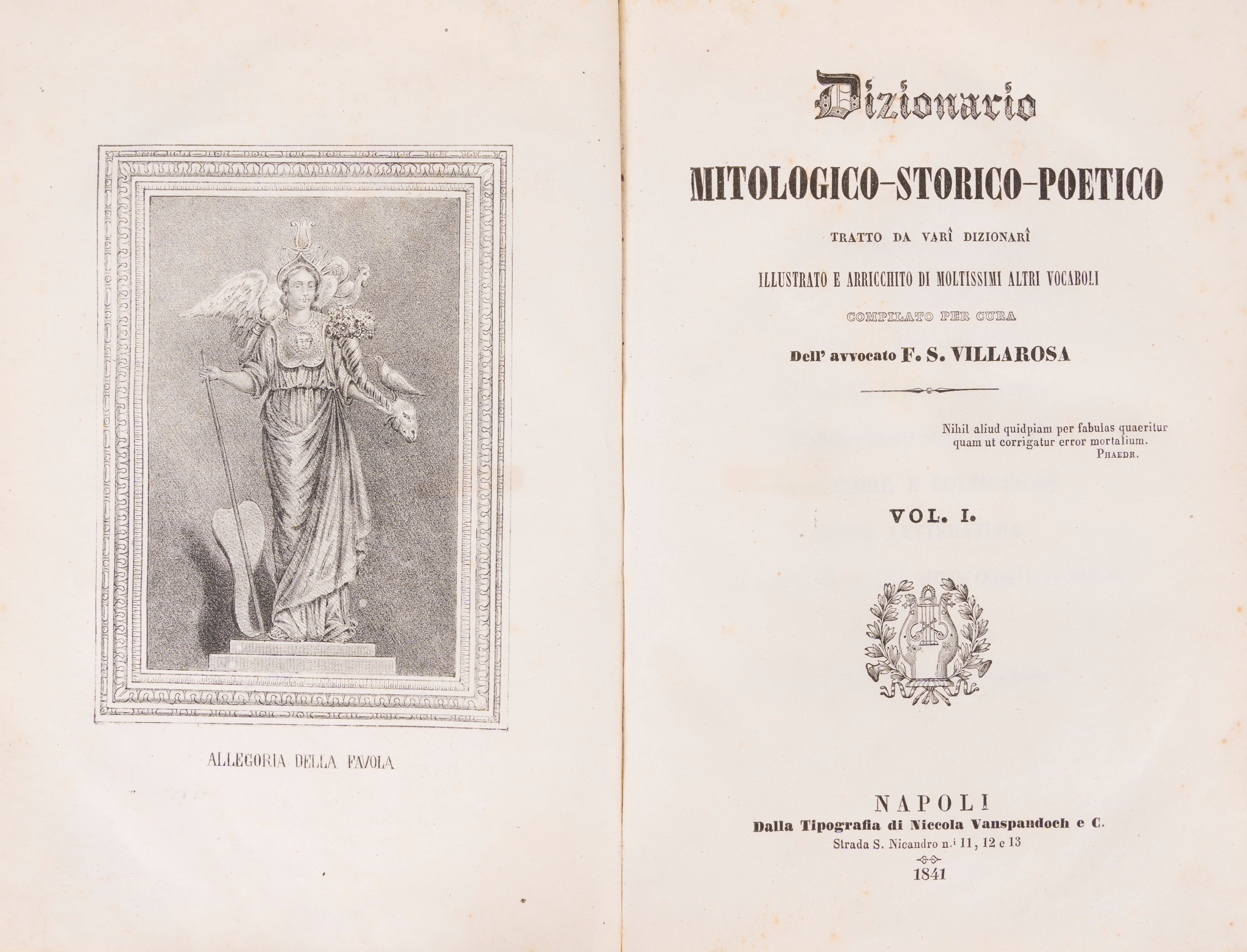 Villarosa, Francesco Saverio - Mythological - Historical - Poetic ...