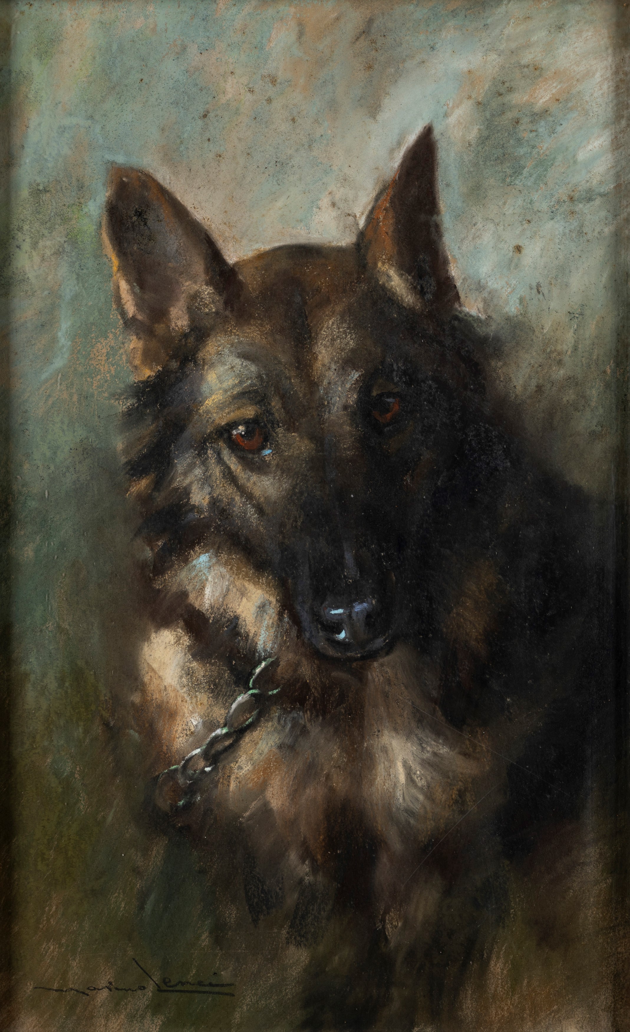 Marino Lenci - German Shepherd | 19th and Early 20th Century Art ...