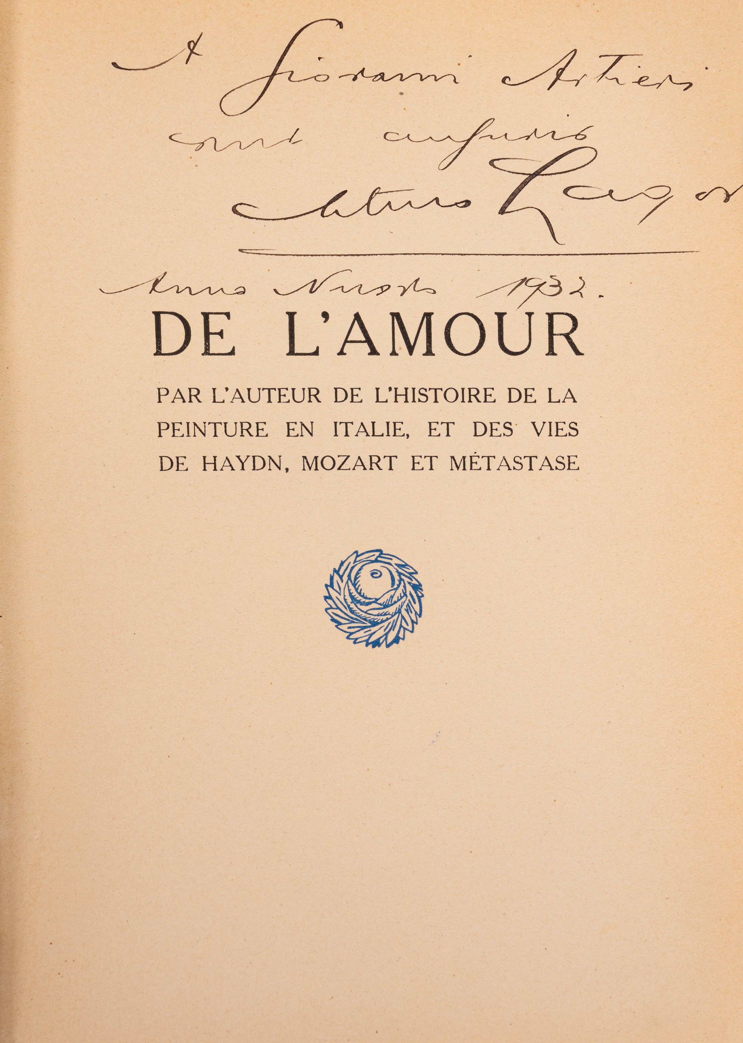 Marie-Henri Beyle Stendhal - Of love 1924 | Books and Manuscripts ...