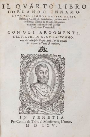 Boiardo, Matteo Maria - Orlando innamorato 1565 | Books, Autographs ...