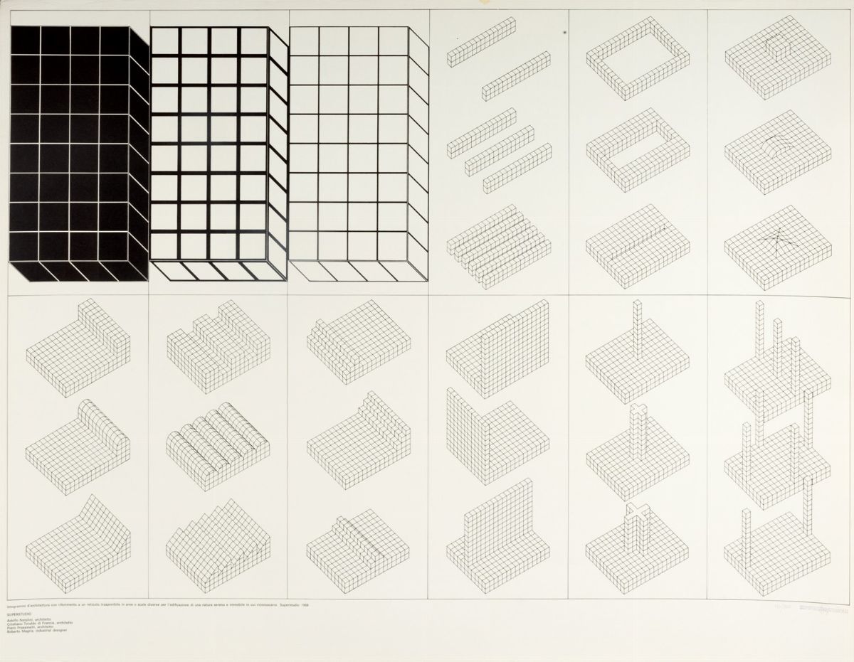Superstudio Group - Architectural histograms with reference to a grid ...