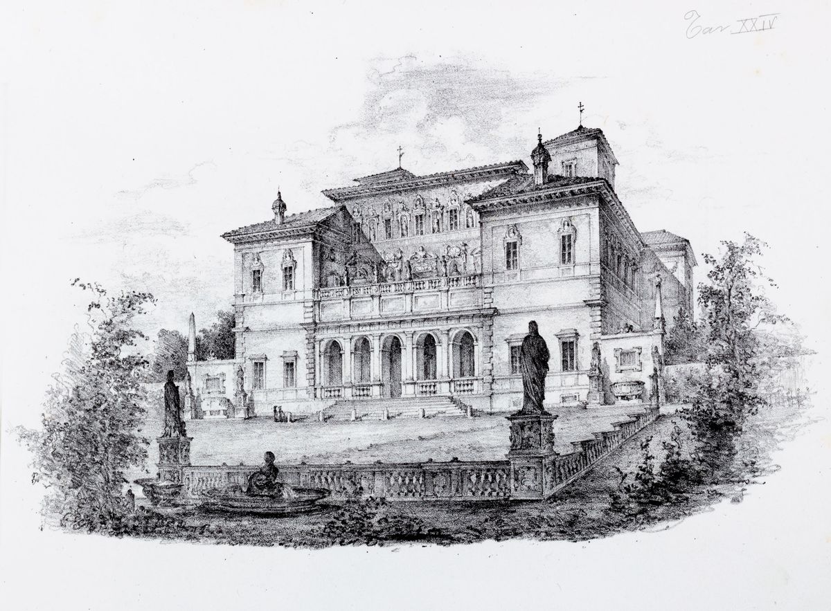 Landesio, Eugenio / Rosa, Pietro - Main views of the Villa Borghese ...