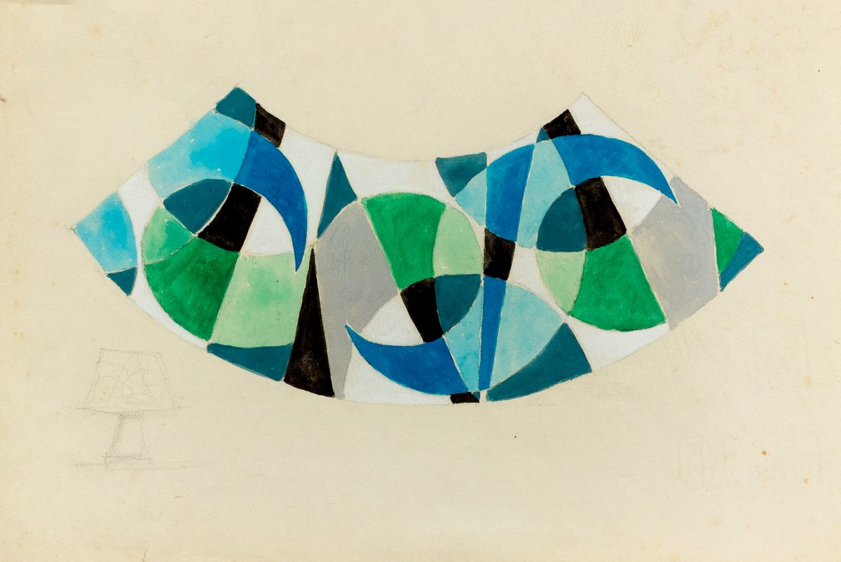 Giacomo Balla - Studio per paralume con motivo Equilibrio spaziale Anni ...