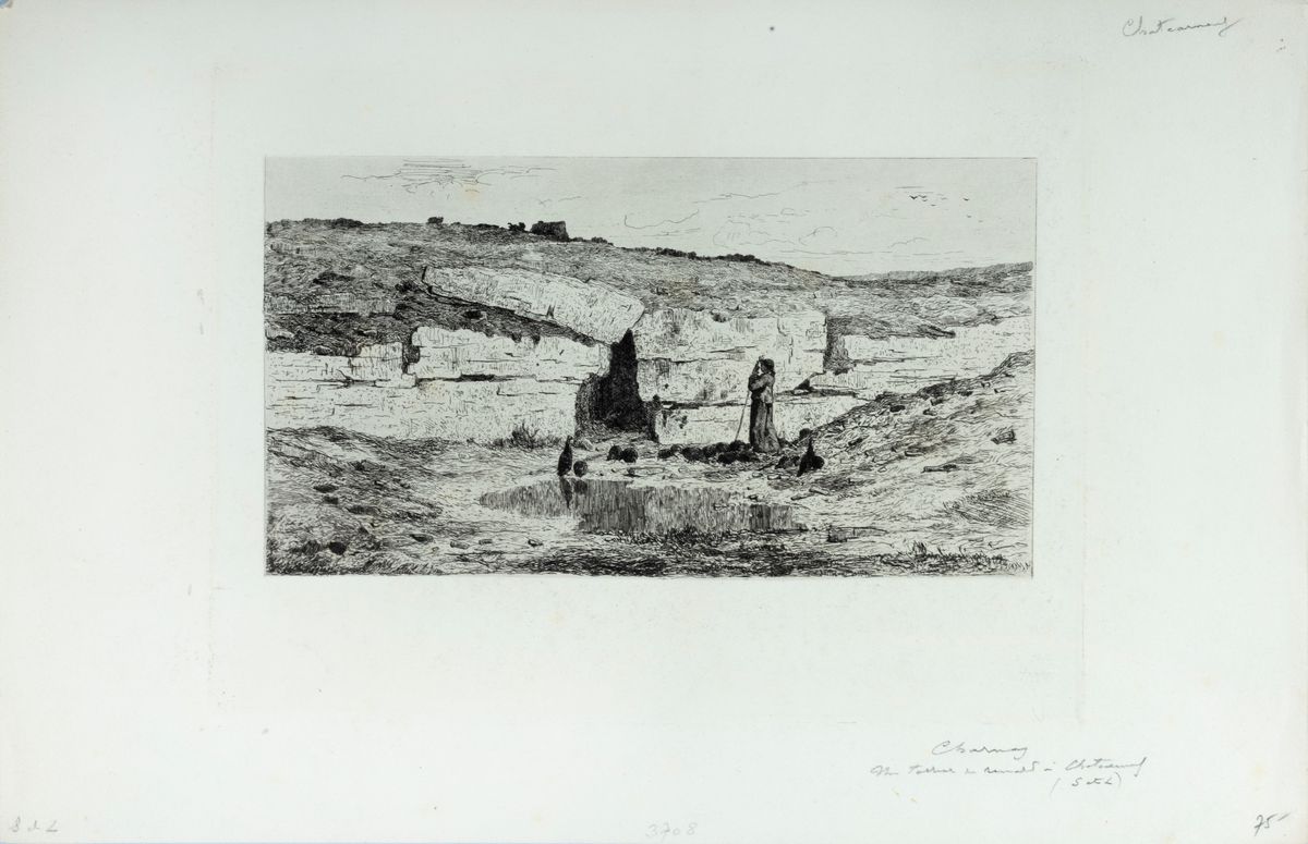 Armand Charnay - Un terrier a Chateauneuf | Arte del XIX Secolo ...