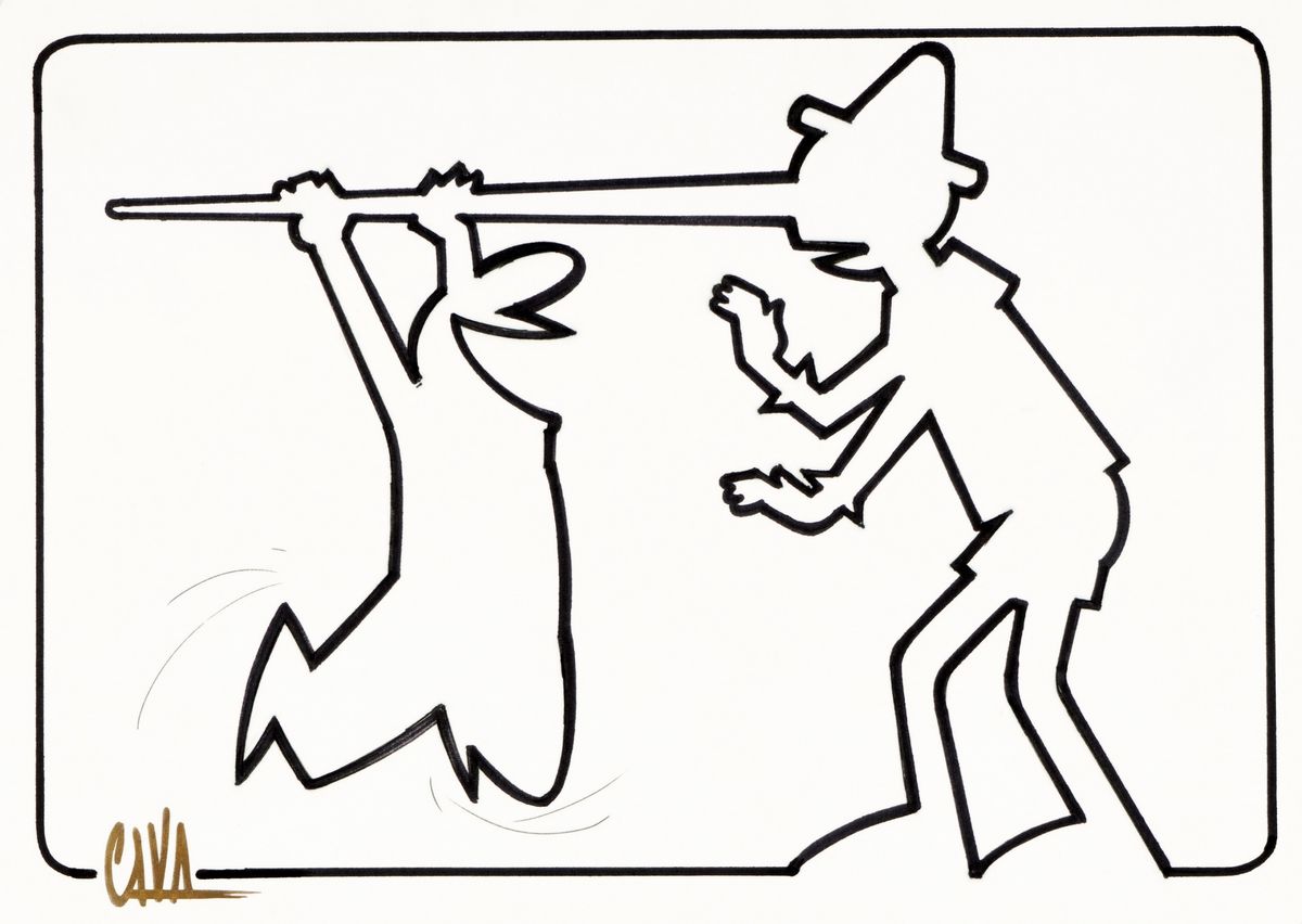 Osvaldo Cavandoli - Pinocchio e La Linea 1986 | Fumetti: Tavole e ...