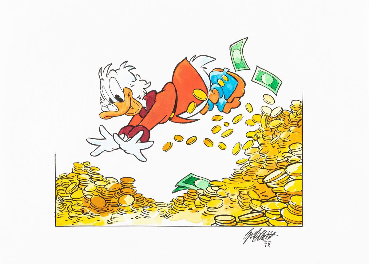 Giorgio Cavazzano - Paperon de' Paperoni 2018 | Original Comic Arts ...