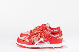 NIKE - Dunk Low Off-White University Red / Size US 11 EUR 45 NIKE - Dunk Low Off-White University Red / Size US 11 EUR 45