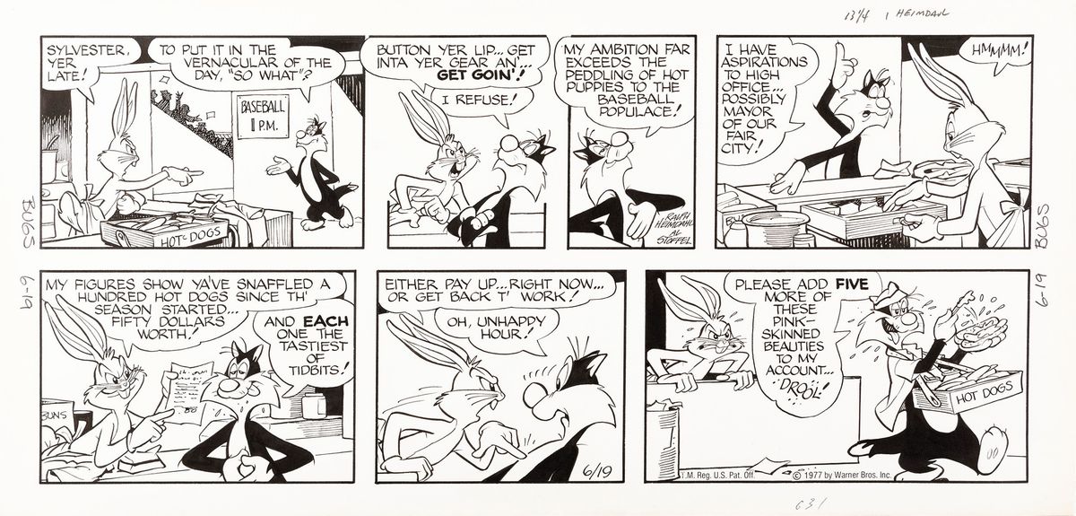 Heimdahl Ralph & Stoffel Al - Bugs Bunny 1977 | Fumetti: Tavole e Illustrazioni Originali ...