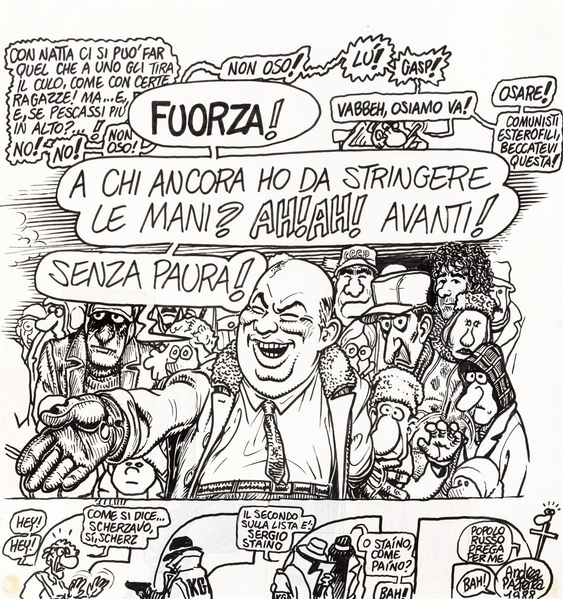 Andrea Pazienza - Fuorza! A chi ancora ho da stringere le mani? 1988 ...
