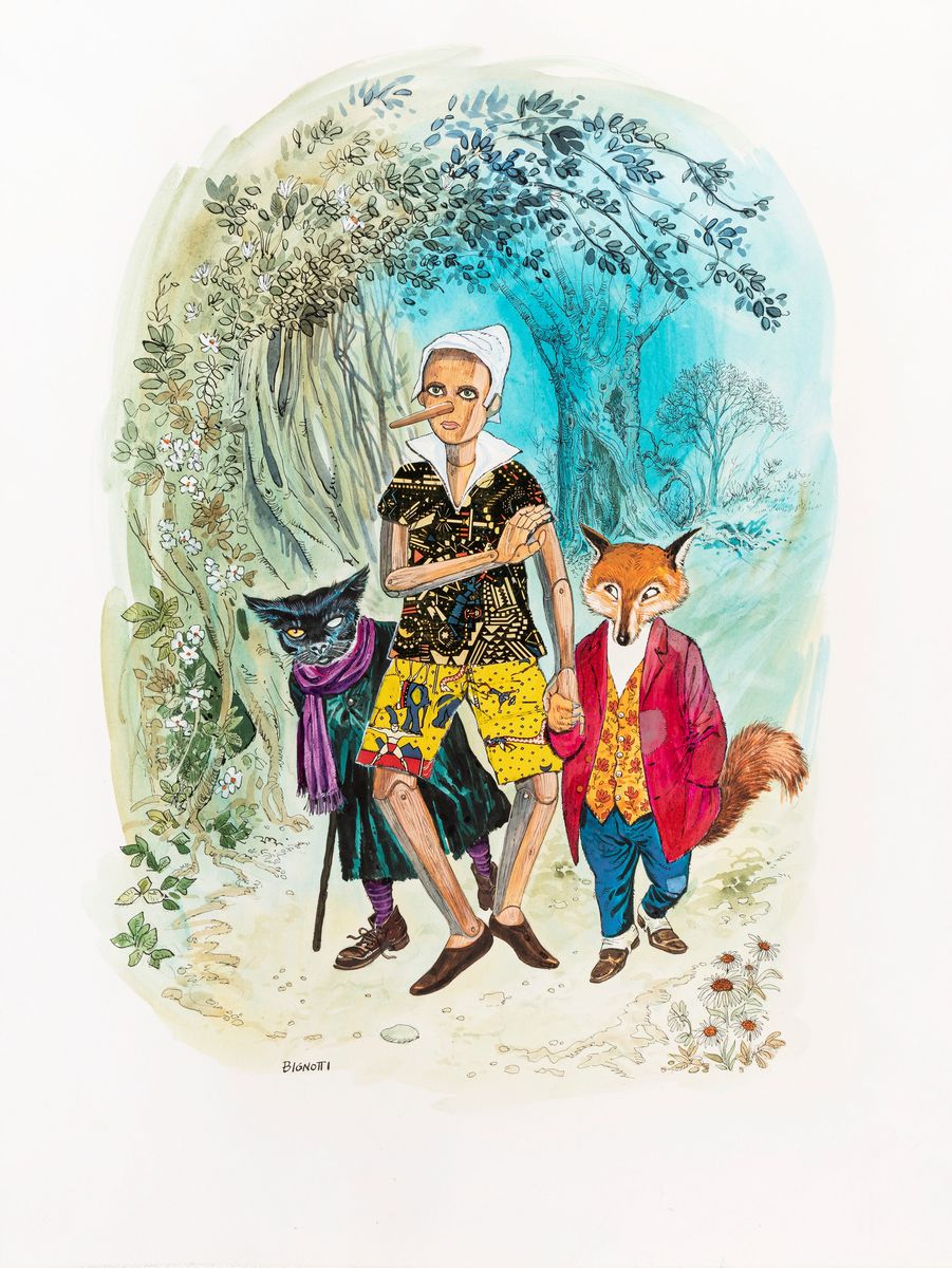 Franco Bignotti - Pinocchio, il Gatto e la Volpe 1986 | Fumetti: Tavole ...