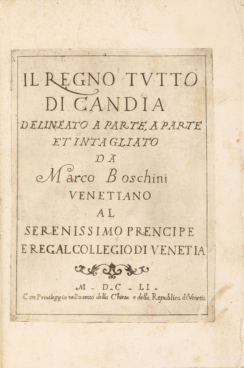 Boschini, Marco - The whole kingdom of Candia outlined from side to ...