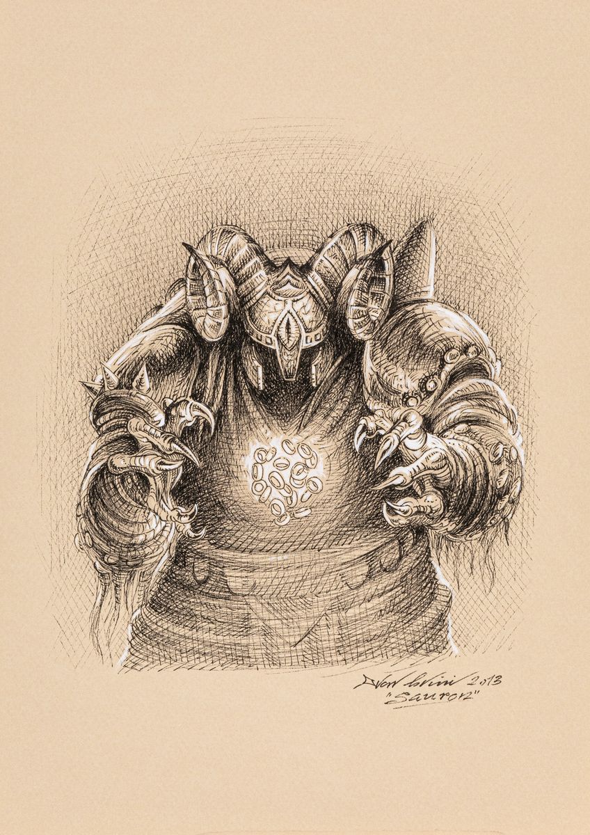 Ivan Cavini - Sauron 2004 | The Art of ''The Lord of the Rings ...