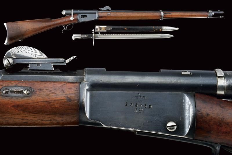 An 1878 model Vetterli rifle with bayonet | Rare and Fine Antique Arms ...