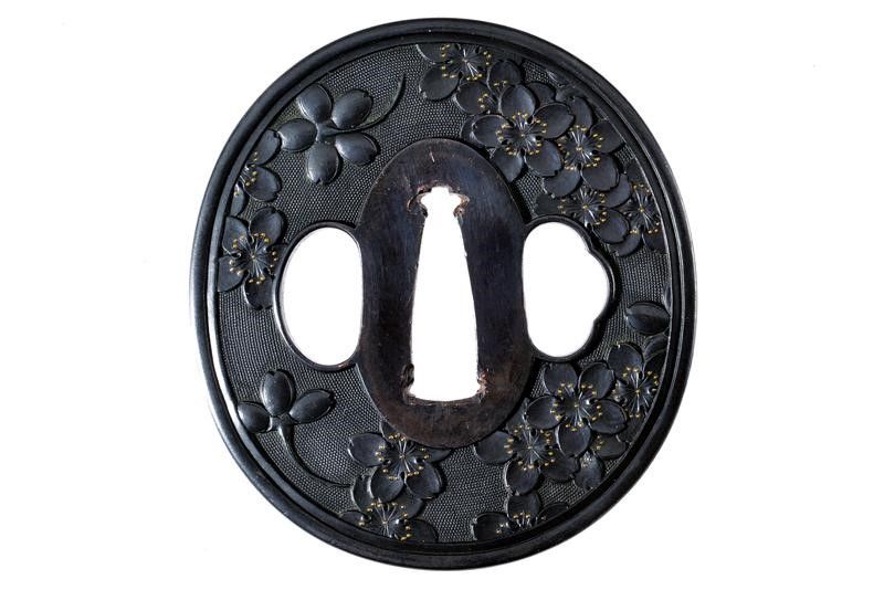 A bushu style tsuba | Rare and Fine Antique Arms, Armour and Militaria ...