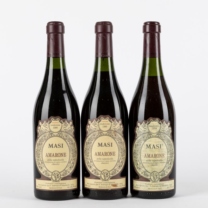 Veneto - Masi Amarone della Valpolicella Classico 1990-1994 (3 BT) | Vini e Distillati | Finarte ...