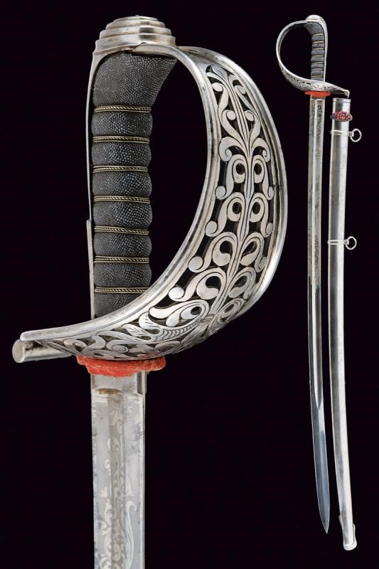 Sciabola da ufficiale degli Ussari di Piacenza 1859 - 1860 circa | Armi ...