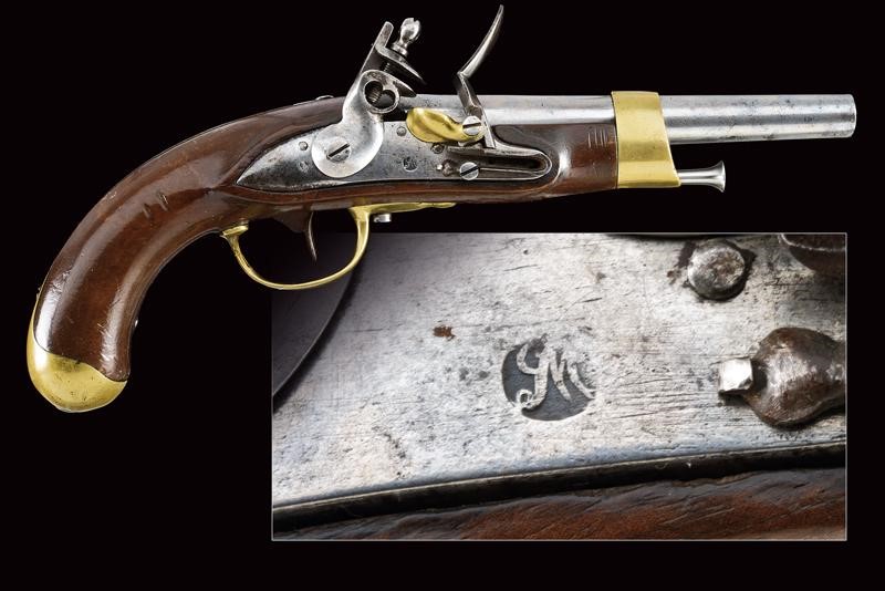 An 1839 model cavalry flintlock pistol by Mazzocchi First half of the ...