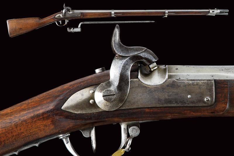 An 1842 model perccussion gun with bayonet Mid 19th Century | Military ...