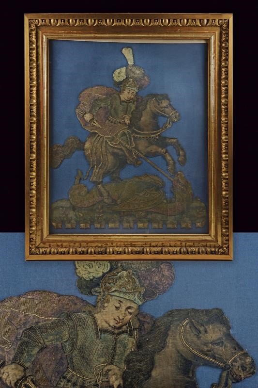 A beautiful depiction of Saint George and the Dragon 18th Century ...