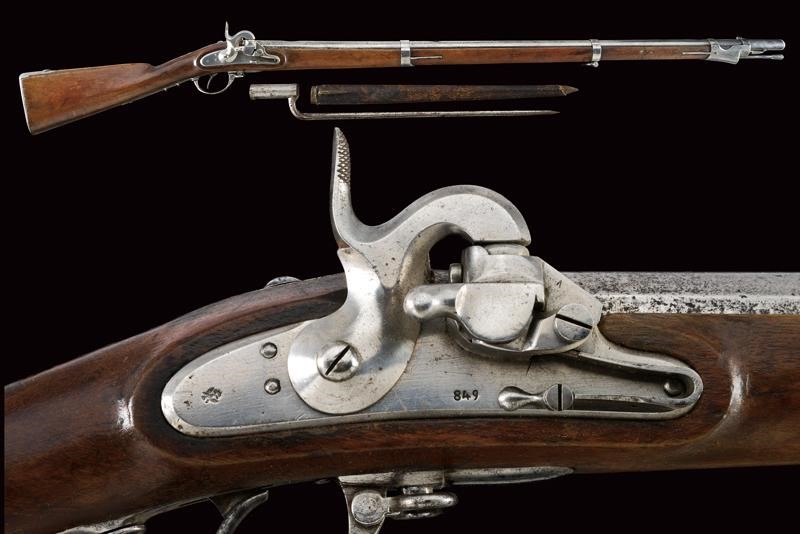 Fucile Augustin Mod. 1842 da fanteria con baionetta | Armi Militari e ...