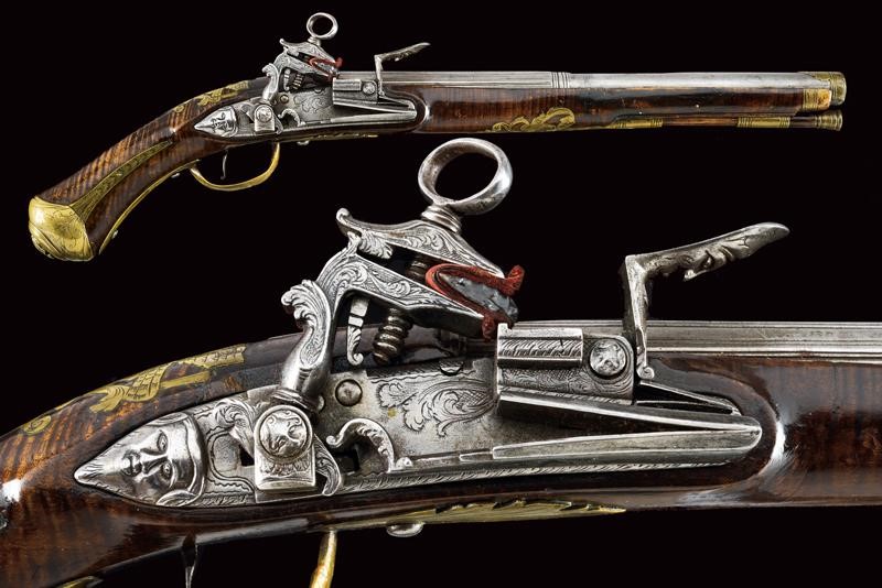 An elegant Roman-style flintlock pistol 18th Century | Rare and Fine ...