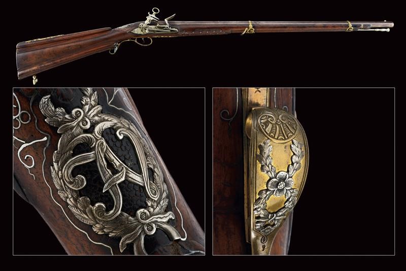 A beautiful flintlock hunting gun by Carmine Papa about 1810 | Rare and ...