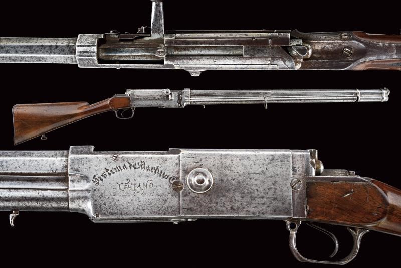A very rare prototype of a de Martino-system repeating gun 1881 - 1889 ...