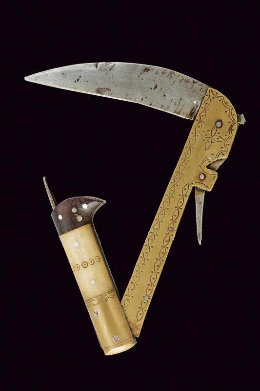 A folding lohar (sickle) 19th Century | Rare and Fine Antique Arms ...