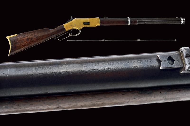 A Winchester 1866 model Carabine (Yellow Boy) Third quarter of the 19th ...