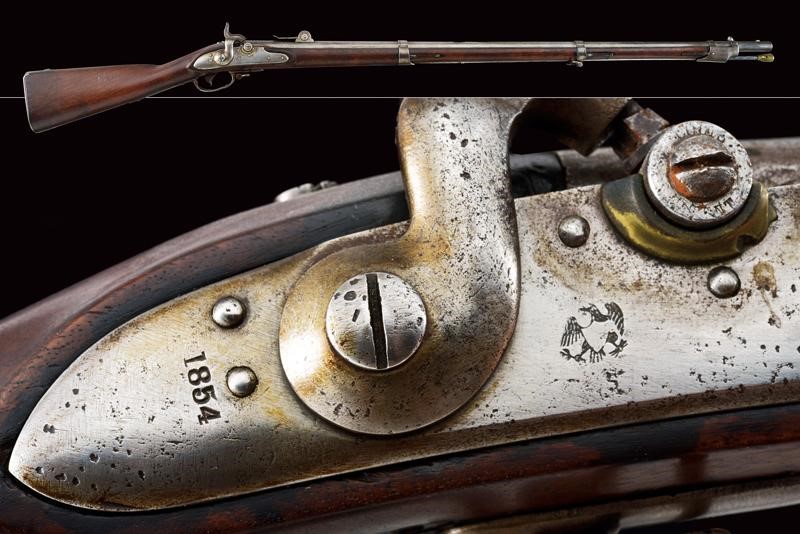A converted to percussion rifle 1854 | Rare and Fine Antique Arms ...