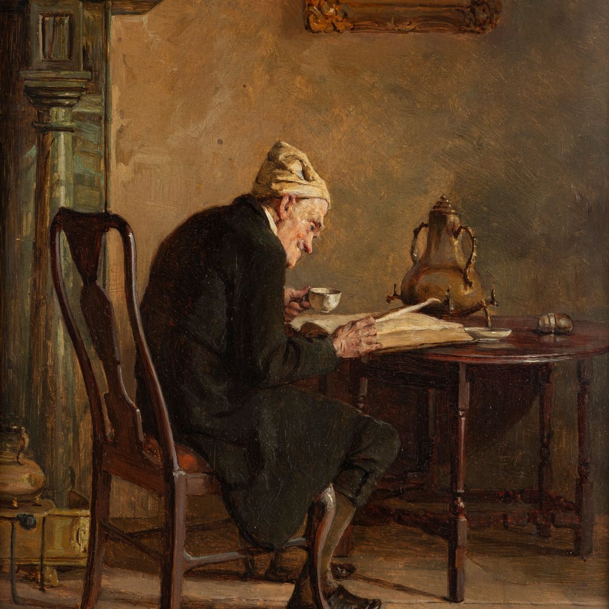 Howard Helmick - The bookworm 1877 | 19th and 20th Century Figurative ...