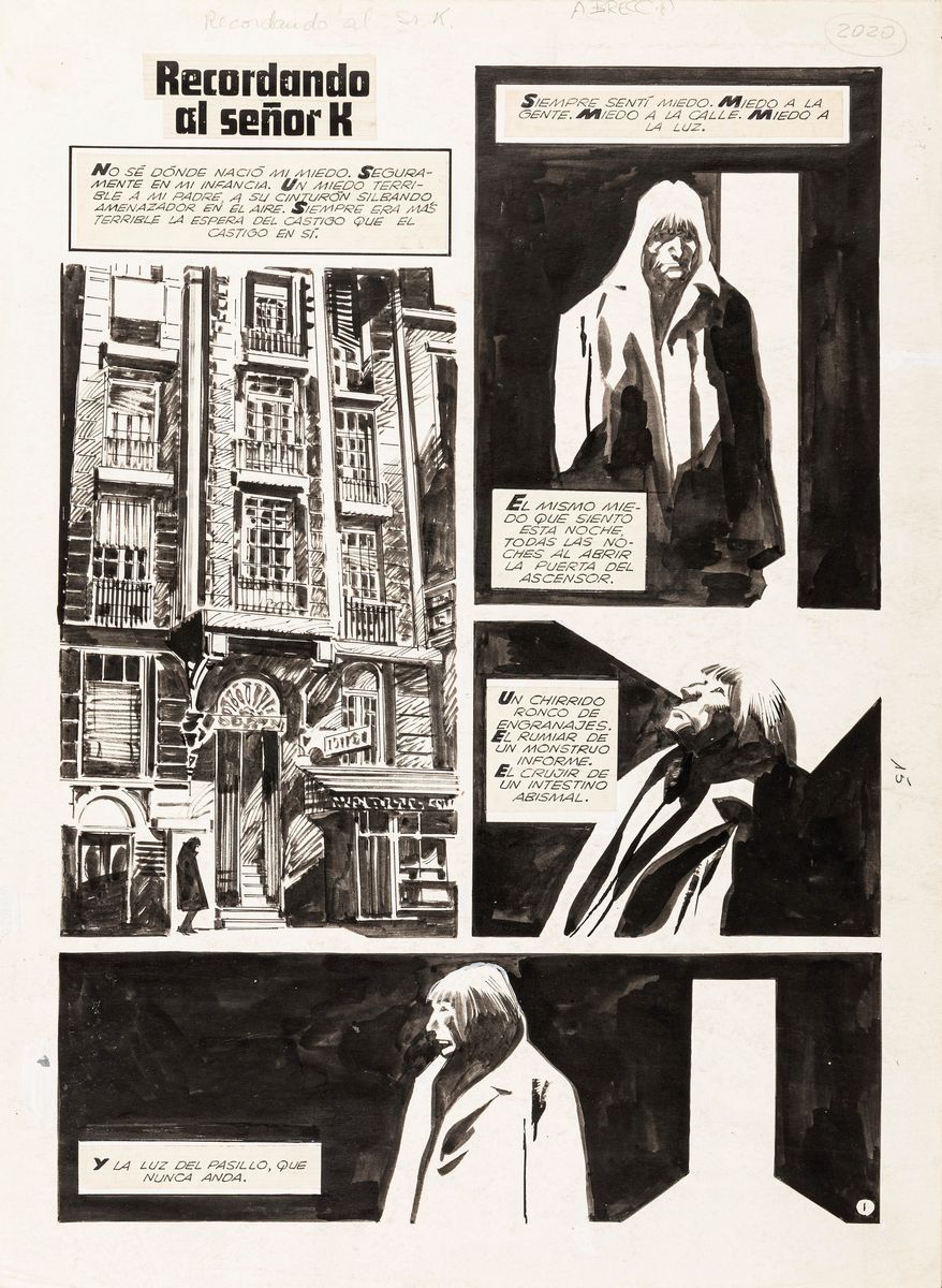 Alberto Breccia - Recordando al senor K 1981 | Original Comic Arts ...