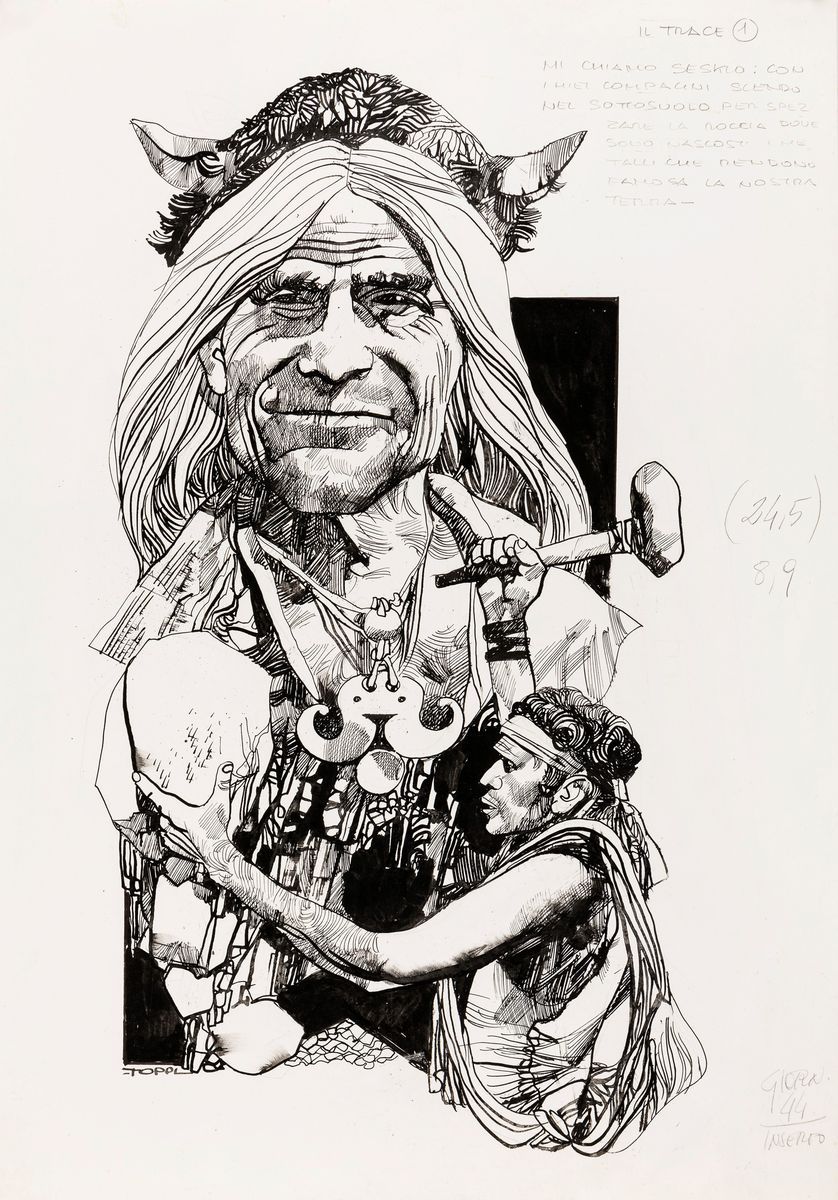 Sergio Toppi - Il Trace 1988 | Fumetti: Tavole e Illustrazioni ...