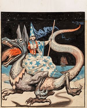 Giove Toppi - La bella maga Lona 1927 | Original Comic Arts ...