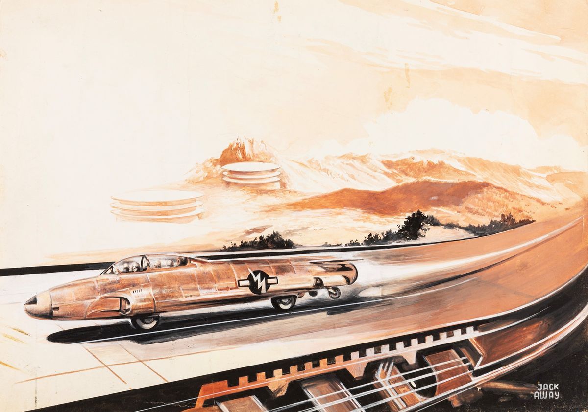 Kurt Caesar - ... qui parla Marte 1950 | Original Comic Arts ...