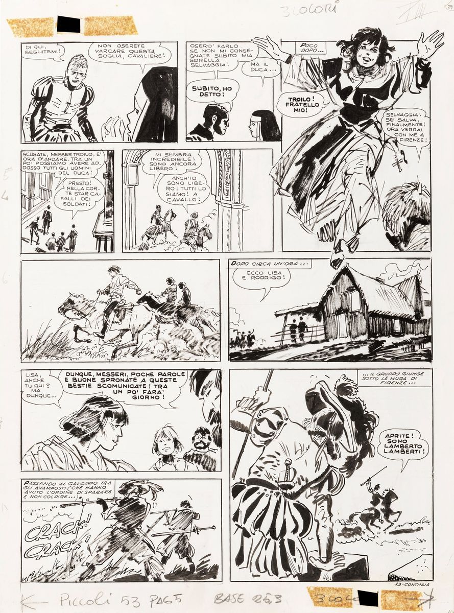 Hugo Pratt - Le avventure di Fanfulla 1967 | Fumetti: Tavole e ...