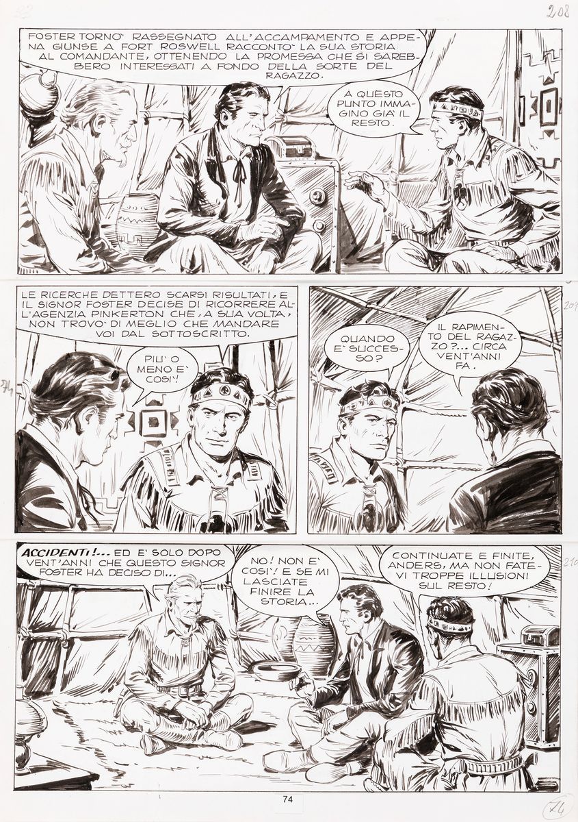 Erio Nicolò - Tex - Sulle tracce di Tom Foster 1974 | Fumetti: Tavole e ...