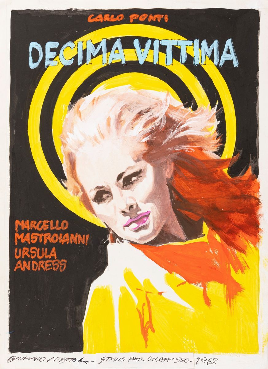 Giuliano Nistri - La decima vittima (Ursula Andress) 1965 | Original ...