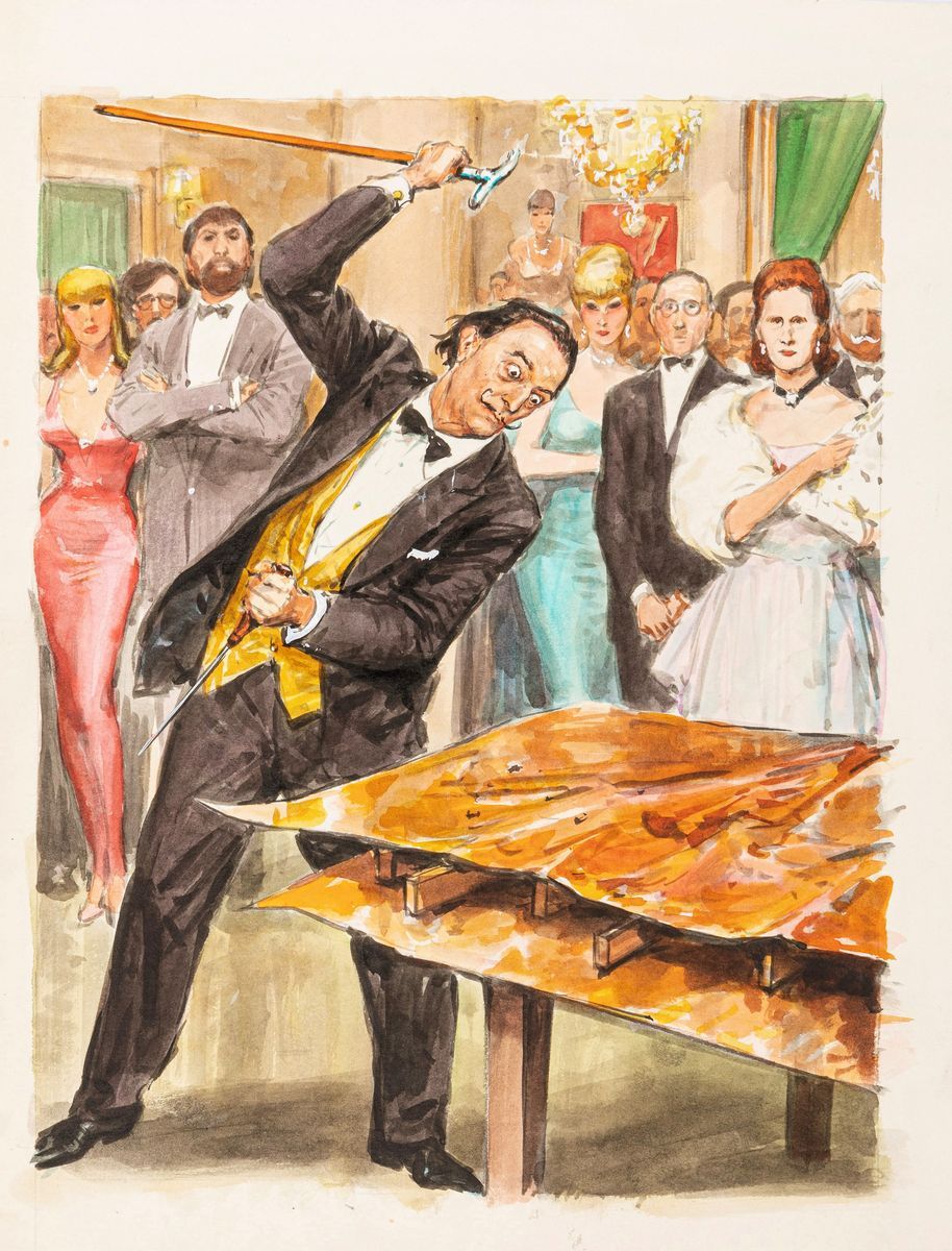 Walter Molino Salvador Dalí Anni 60 Original Comic Arts 6506