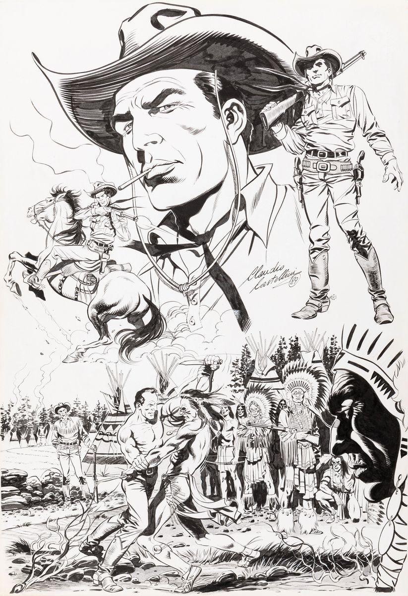 Claudio Castellini - Tex Willer 1989 | Original Comic Arts & Illustrations | Finarte, casa d'aste